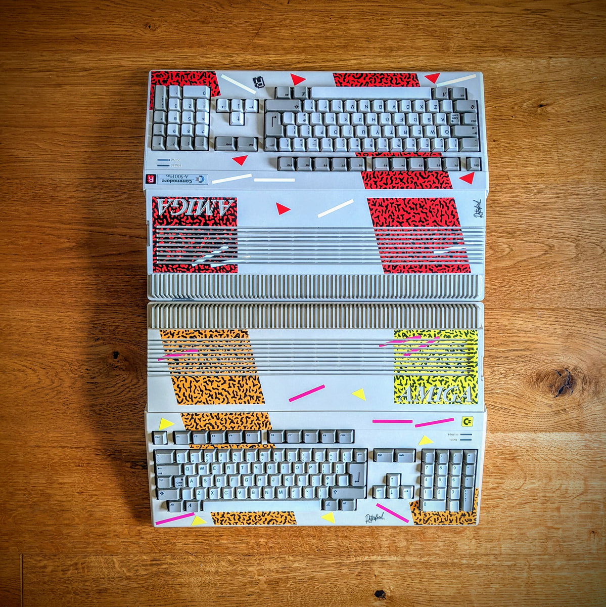 Amiga A500 "New Art" replica decal set – Divine Handcraft