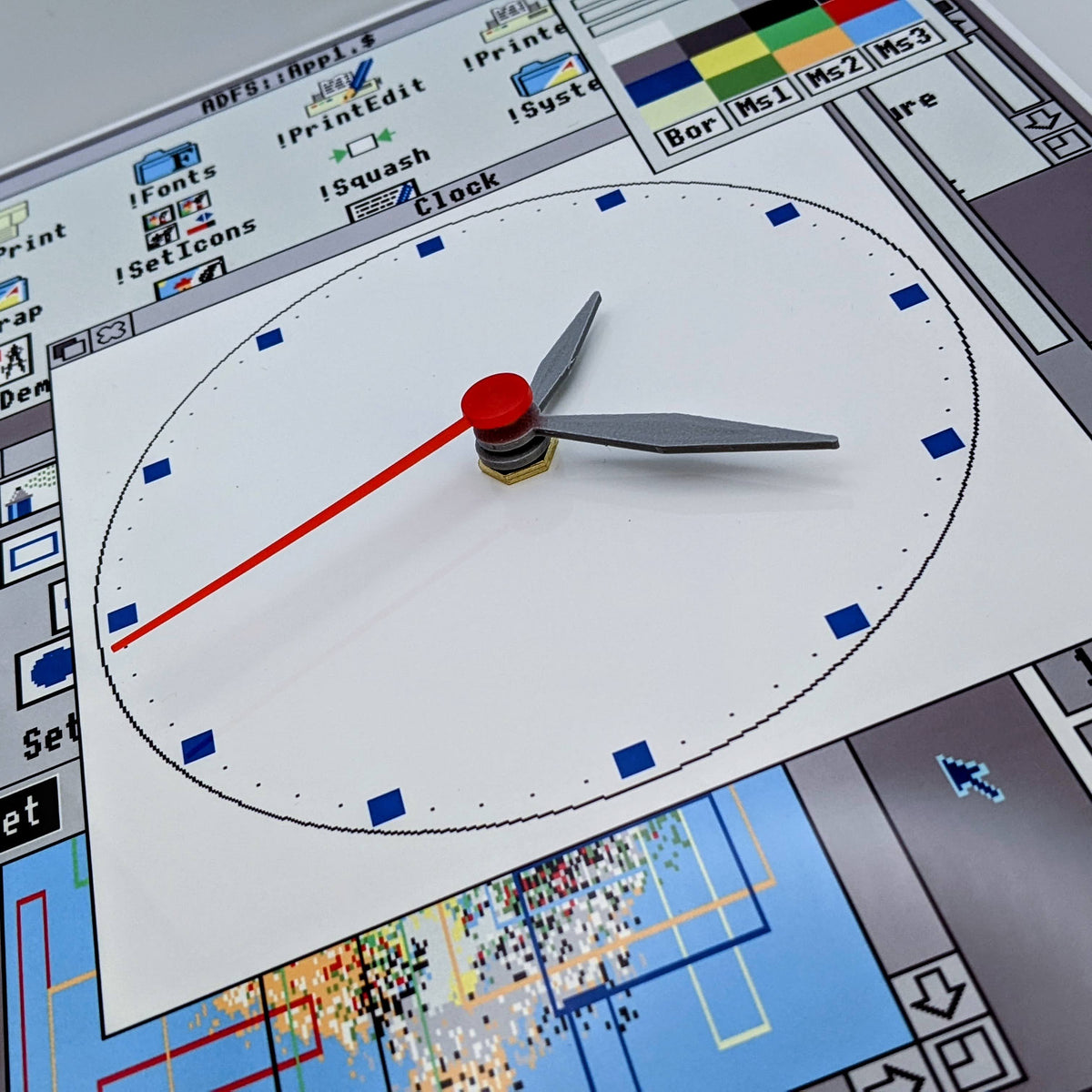 Acorn Archimedes RISC OS large wall clock – Divine Handcraft