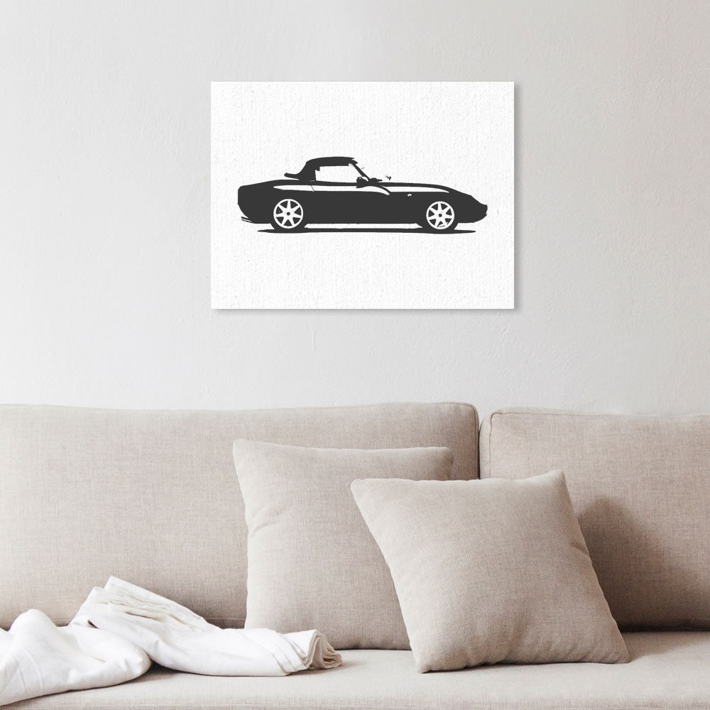 Griffith silhouette canvas art - side view – Divine Handcraft