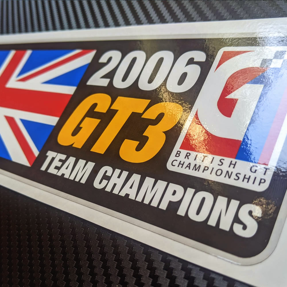 "2006 GT3 Team Champions" decal - Lotus Exige British GT Edition ...