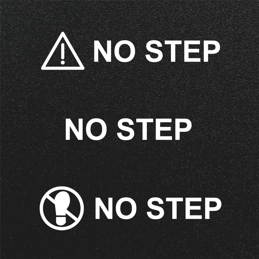 NO STEP warning decal – Divine Handcraft