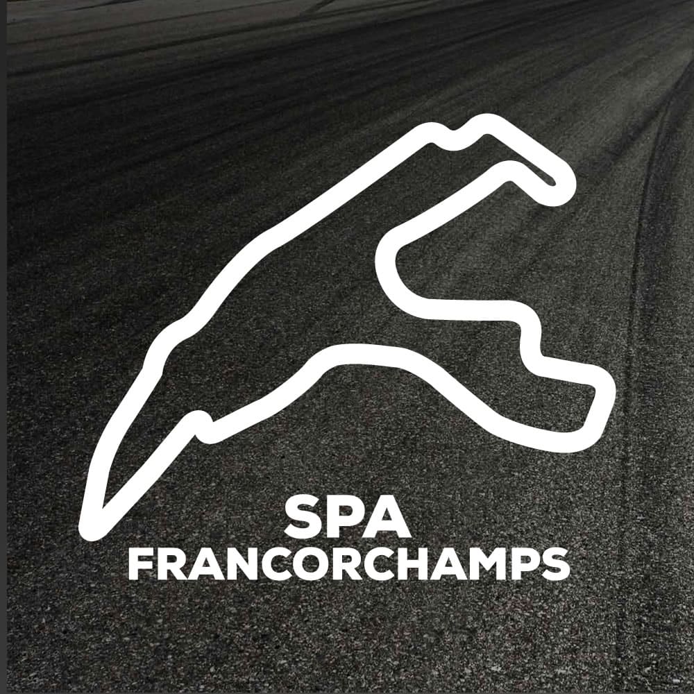 Spa Francorchamps Circuit Outline decal – Divine Handcraft