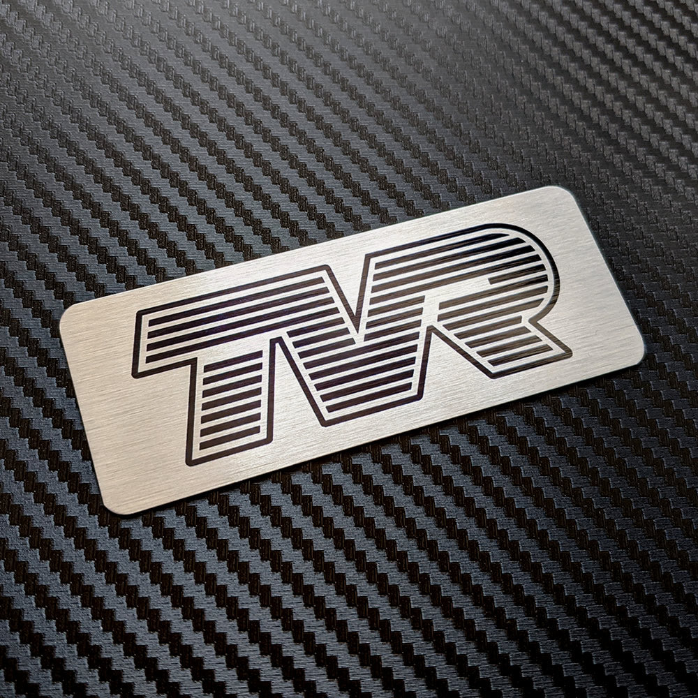 "TVR" logo V8 engine plaque – Divine Handcraft
