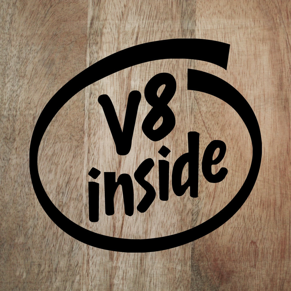 "V8 Inside" decal – Divine Handcraft